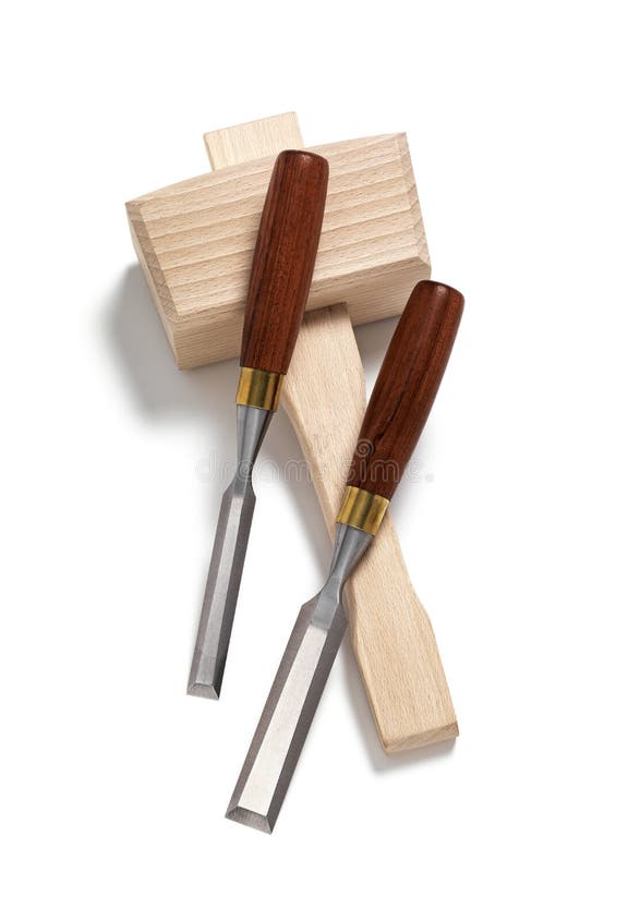 Chisel and Mallet stock photo. Image of view, construction - 44661242