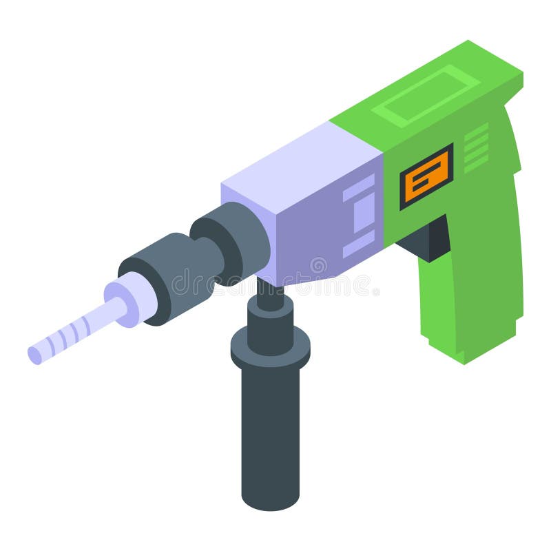 Chisel Rotary Steel Tool Icon Isometric Vector. Work House Power Stock ...