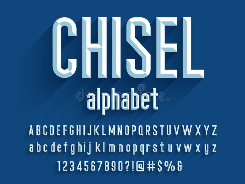 Chisel font stock vector. Illustration of serif, type - 147814413