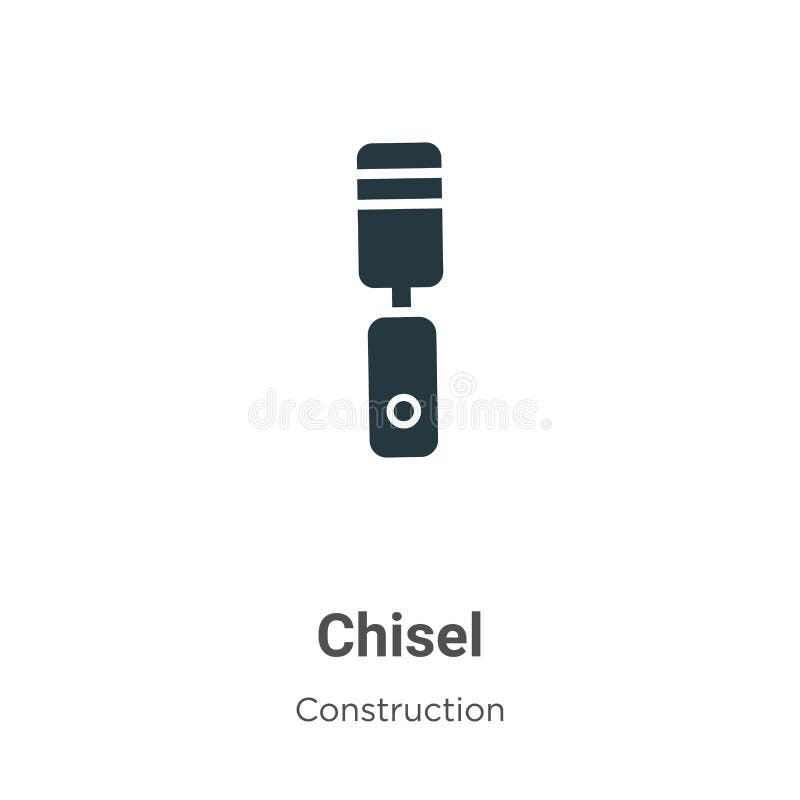 Chisel Vector Icon on White Background. Flat Vector Chisel Icon Symbol ...