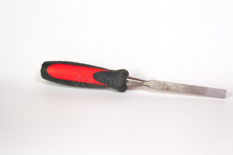 Chisel on a White Background Stock Photo - Image of work, handtools ...