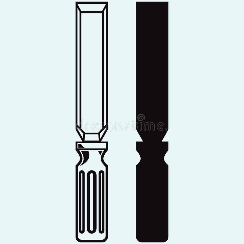 Chisel, woodworking tools stock vector. Illustration of craft - 83031275