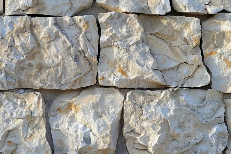 Chiseled Stone Wall. Detail of a Wall Made of Limestone Bricks Stock ...