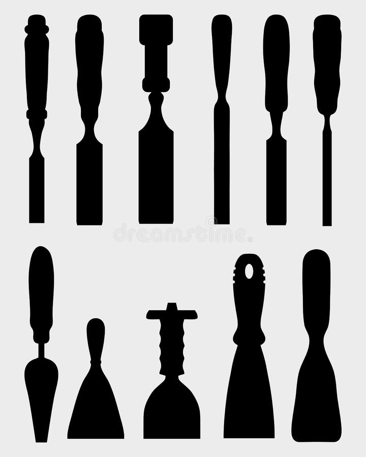 Different Chisels Stock Illustrations – 7 Different Chisels Stock ...