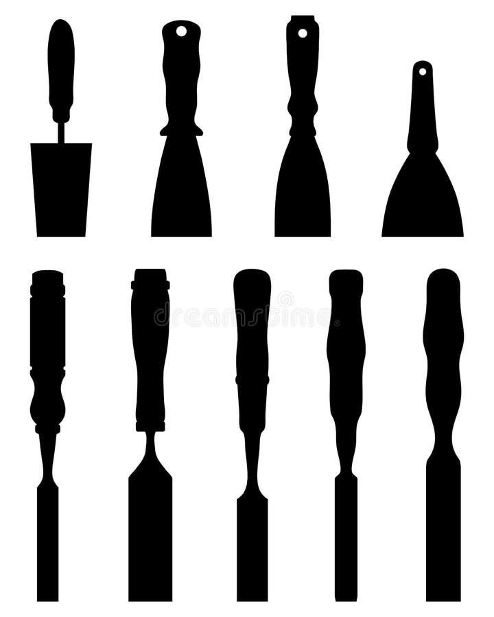 Different Chisels Stock Illustrations – 30 Different Chisels Stock ...