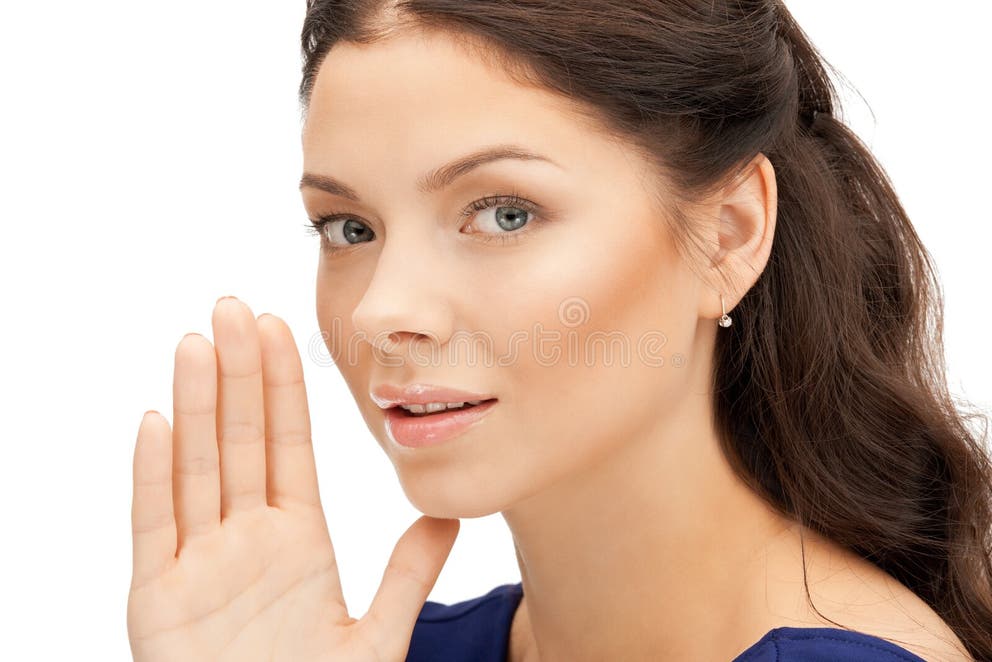 Chisme Susurrante De La Mujer Imagen de archivo - Imagen de concepto ...