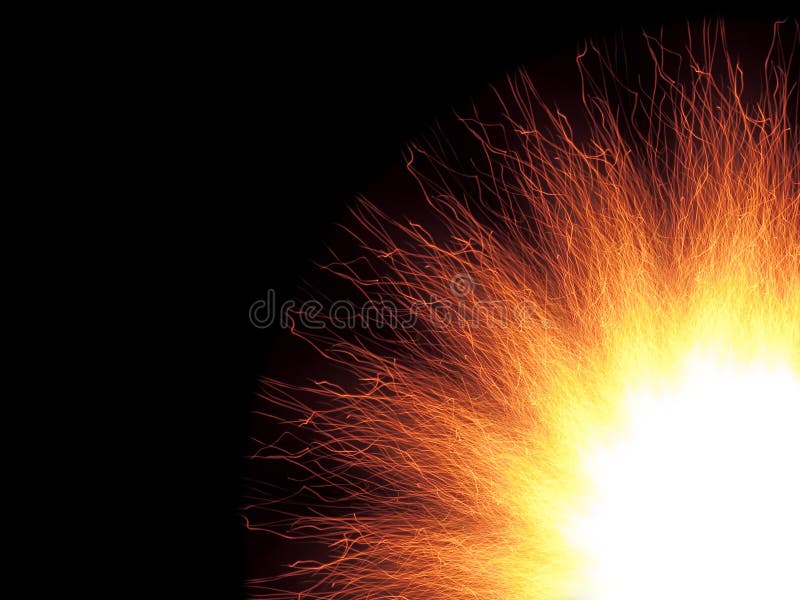 Chispas foto de archivo. Imagen de elemento, blanco, flama - 6659708