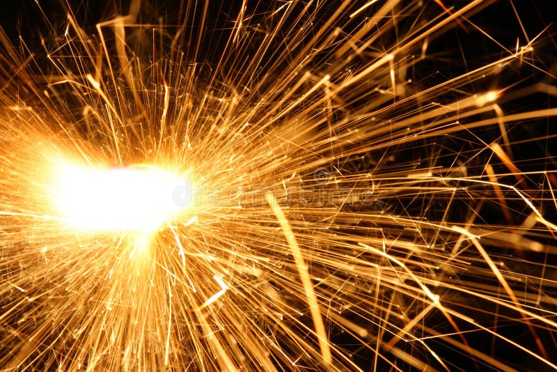 Chispas ardientes foto de archivo. Imagen de estalle, primer - 7261902