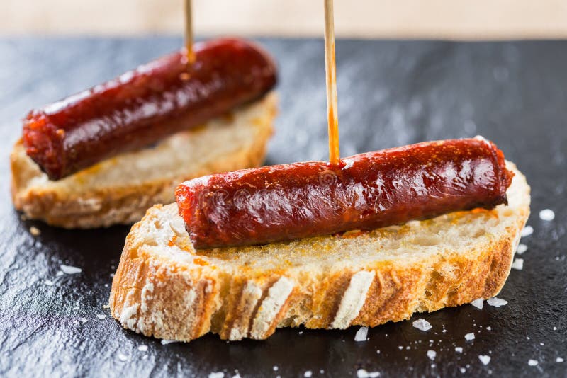 Chistorra stock photo. Image of chistorra, skewer, pork - 46932896
