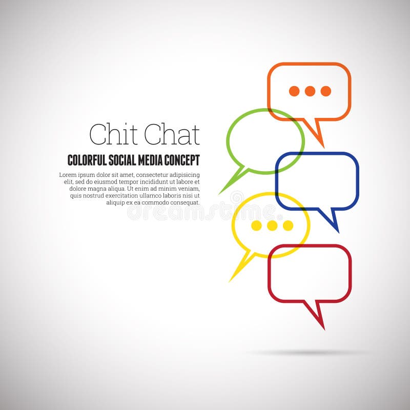 Chit Chat stock vector. Illustration of copyspace, talk - 55144323