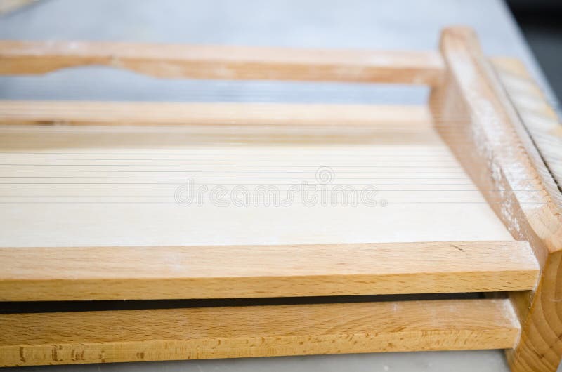 Chitarra- Special Italian Tool for Making Pasta Stock Photo - Image of ...