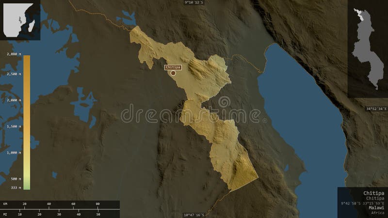 Chitipa, Malawi - Composition. Physical Stock Illustration ...