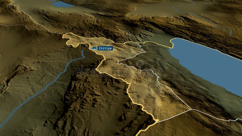 Chitipa, Malawi - Highlighted with Capital. Physical Stock Illustration ...