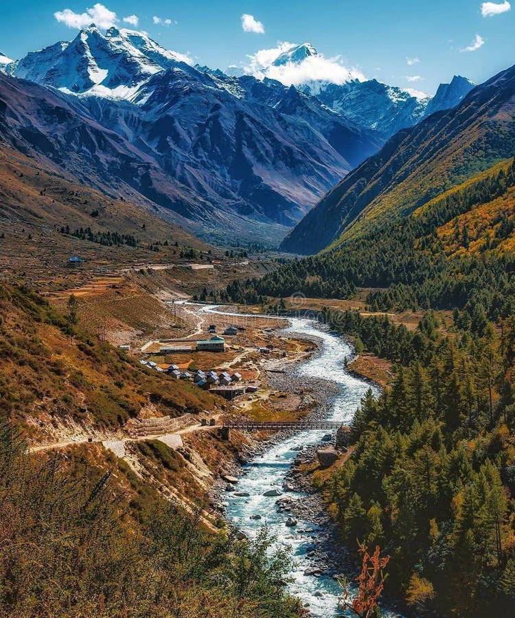 Chitkul Village in Kinnaur District of Himachal Pradesh Stock Photo ...