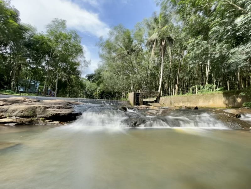 Chittar River and Beautiful Forest and Rock Formations Stock Image ...
