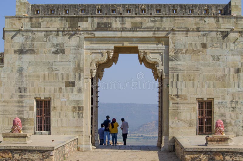 Chittorgarh Ancient Fort in India Gate Editorial Photography - Image of ...