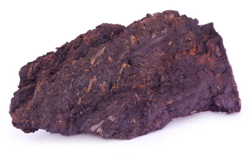 Chiuda Su Del Blocchetto Della Torba Immagine Stock - Immagine di ...