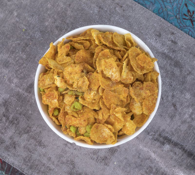 Chivda Namkeen Food stock photo. Image of mithai, diwali - 153317824