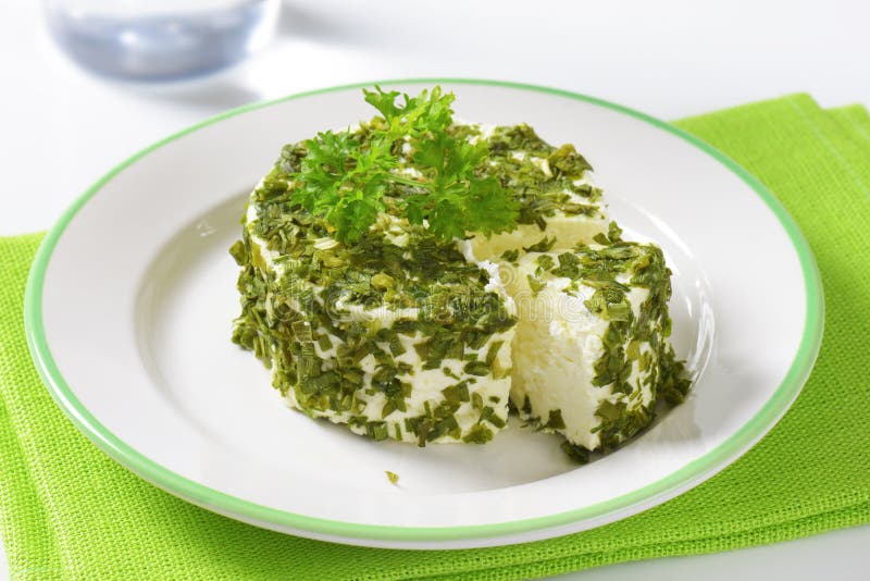 Chives cheese stock image. Image of cheese, place, shot - 58187605