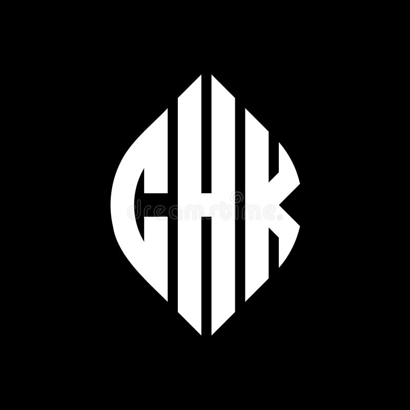 CHK Circle Letter Logo Design with Circle and Ellipse Shape. CHK ...