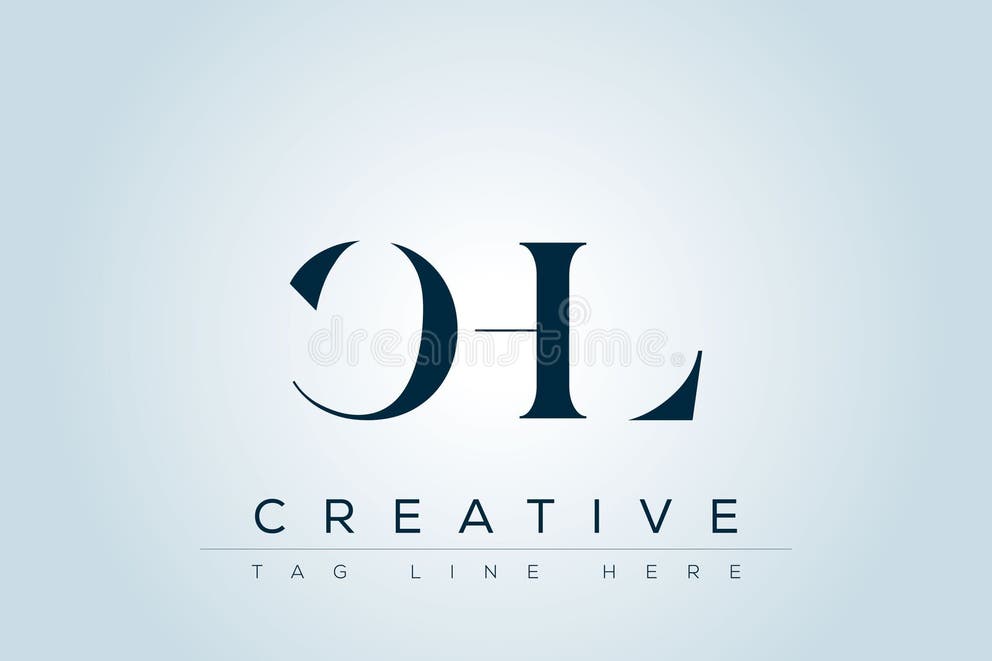 CHL abstract letter logo stock vector. Illustration of graphic - 363286997
