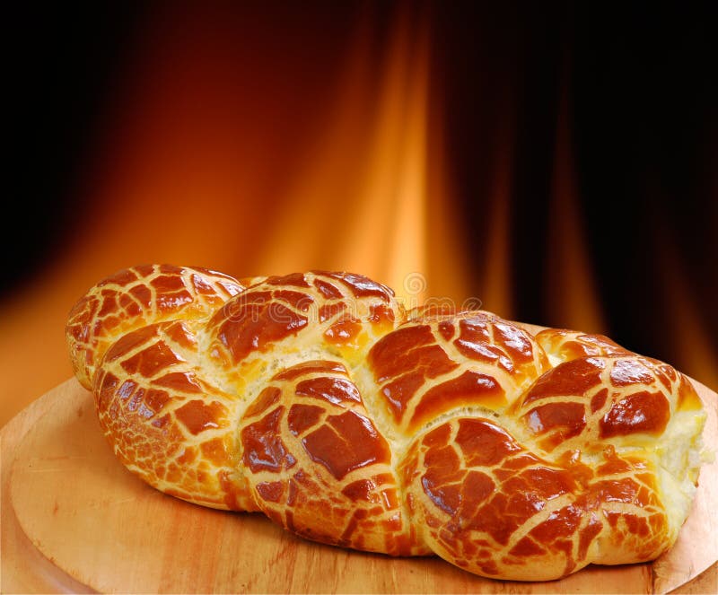 Chleb zdjęcie stock. Obraz złożonej z restauracja, kominek - 10598562