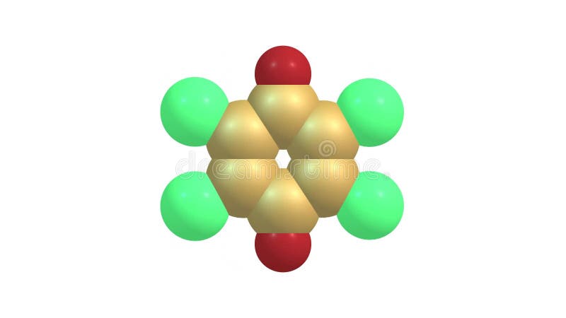 Chloranil Molecule Rotating Video Full HD Stock Footage - Video of ...