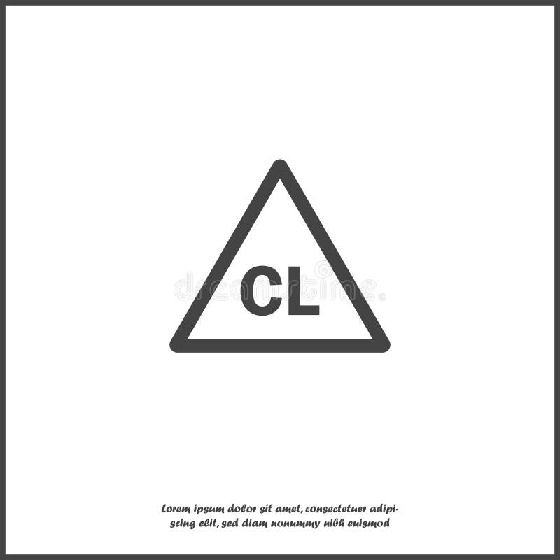 Isolated Use Non-Chlorine Bleach Symbol. Vector Illustration. Stock ... Isolated Use Non-Chlorine Bleach Symbol. Vector Illustration. Stock ...