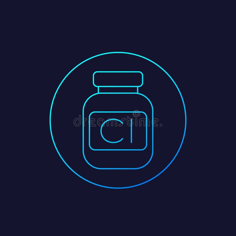 Chlorine Bottle Line Icon Vector Stock Illustrations – 40 Chlorine ...