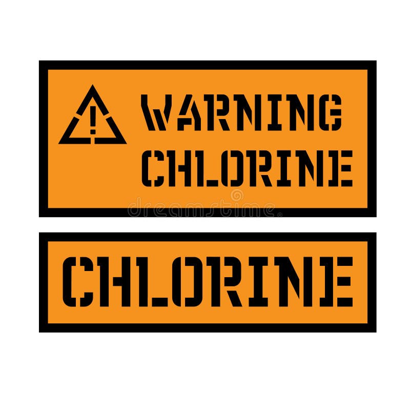 Sign chlorine stock illustration. Illustration of chlorine - 110021397