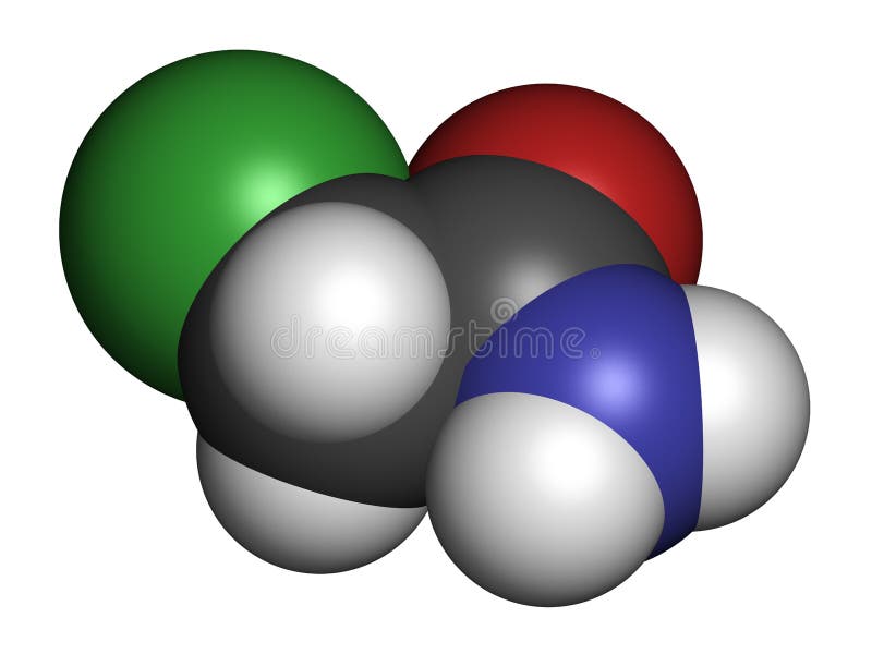 Chloroacetamide Preservative Molecule. Skeletal Formula Stock Vector ...