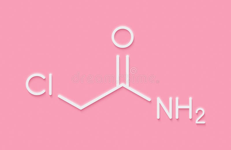 Chloroacetamide Preservative Molecule. Skeletal Formula. Stock ...
