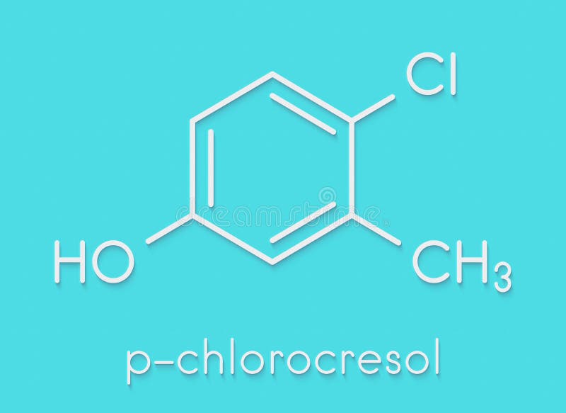 Chlorocresol (p-chlorocresol) Antiseptic and Preservative Molecule ...