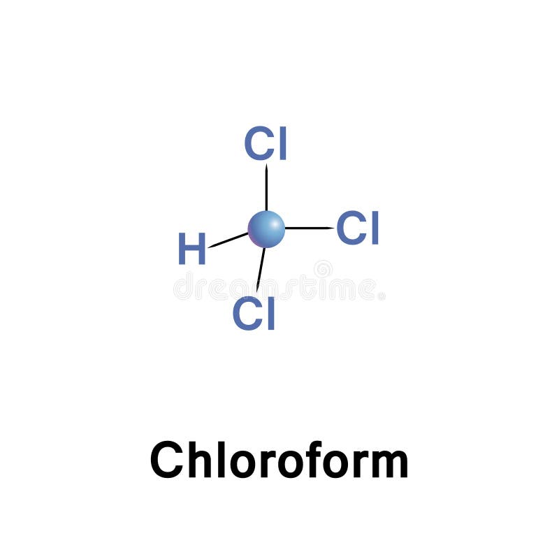 Chloroform, of Trichloromethane Vector Illustratie - Illustration of ...