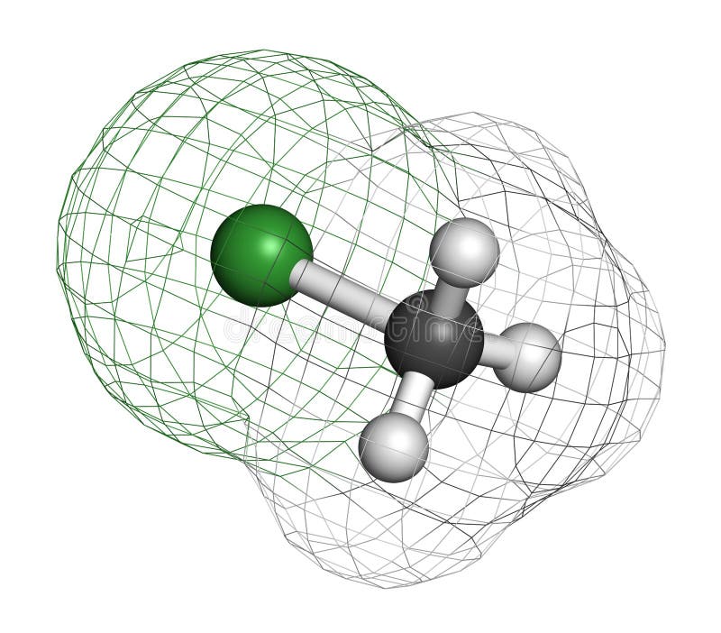 Methane CH4 Gas Molecule, Chemical Structure. Methane Is The Main ...