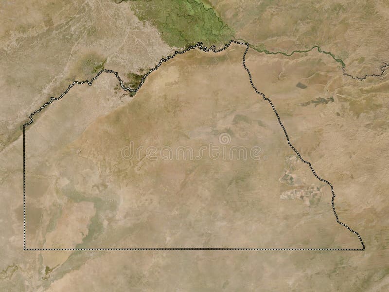 Chobe, Botswana. Low-res Satellite. No Legend Stock Illustration ...