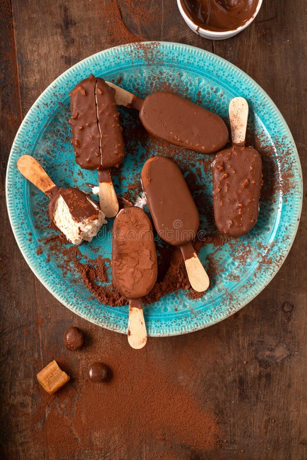 A Choc Ice or Ice Cream Bar is a Frozen Dessert Stock Image - Image of ...