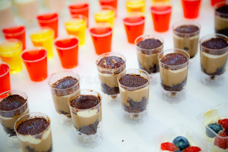 Choc shots stock image. Image of studio, cream, food - 74081225