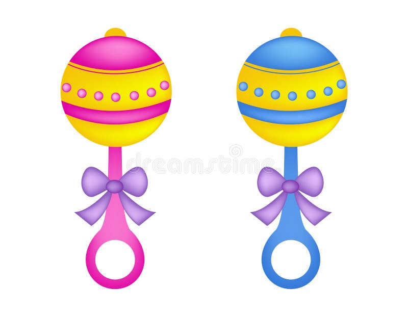 Chocalho ilustração do vetor. Ilustração de instrumento - 50725816