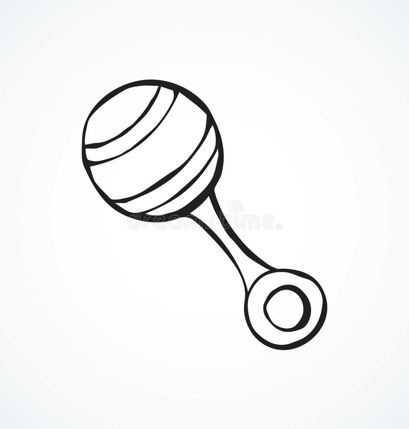 Chocalho Desenho do vetor ilustração do vetor. Ilustração de projeto ...