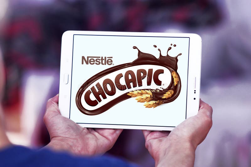 Chocapic Se Acurruca El Logotipo De La Marca Imagen de archivo ...