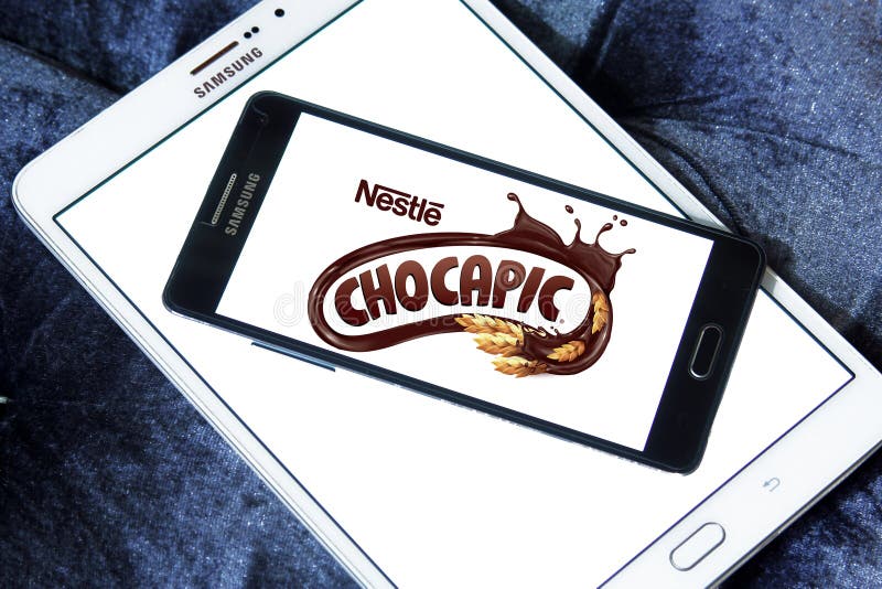 Chocapic Se Acurruca El Logotipo De La Marca Imagen de archivo ...