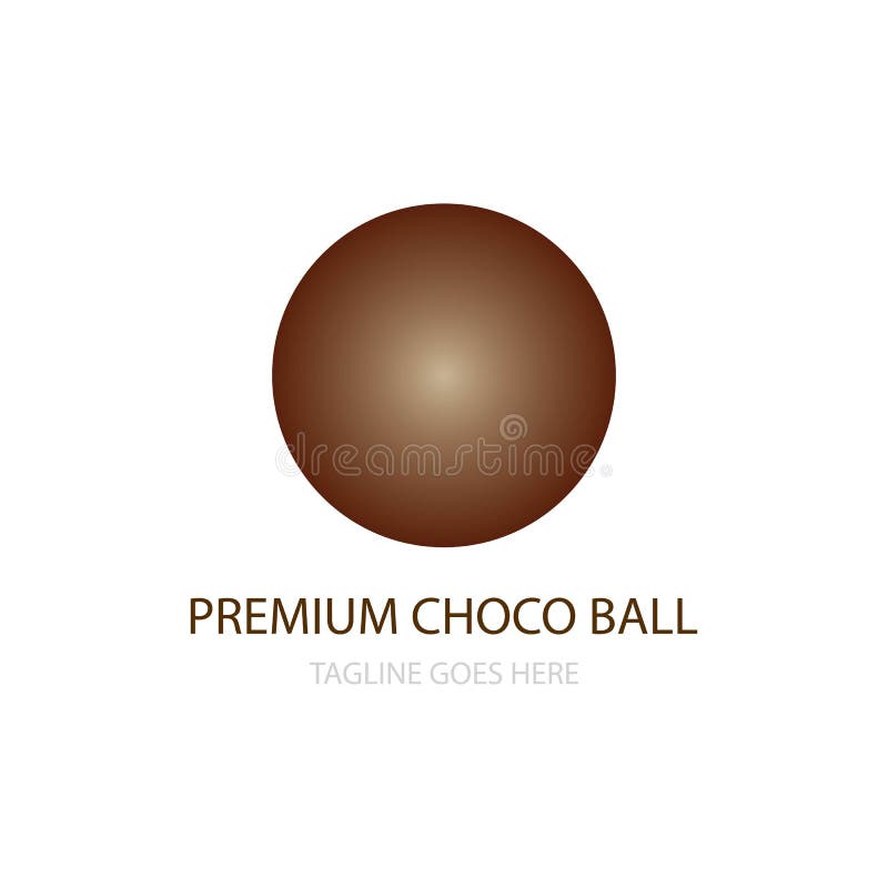 Choco Ball Icon Logo Free Vector Design Stock Vector - Illustration of ...