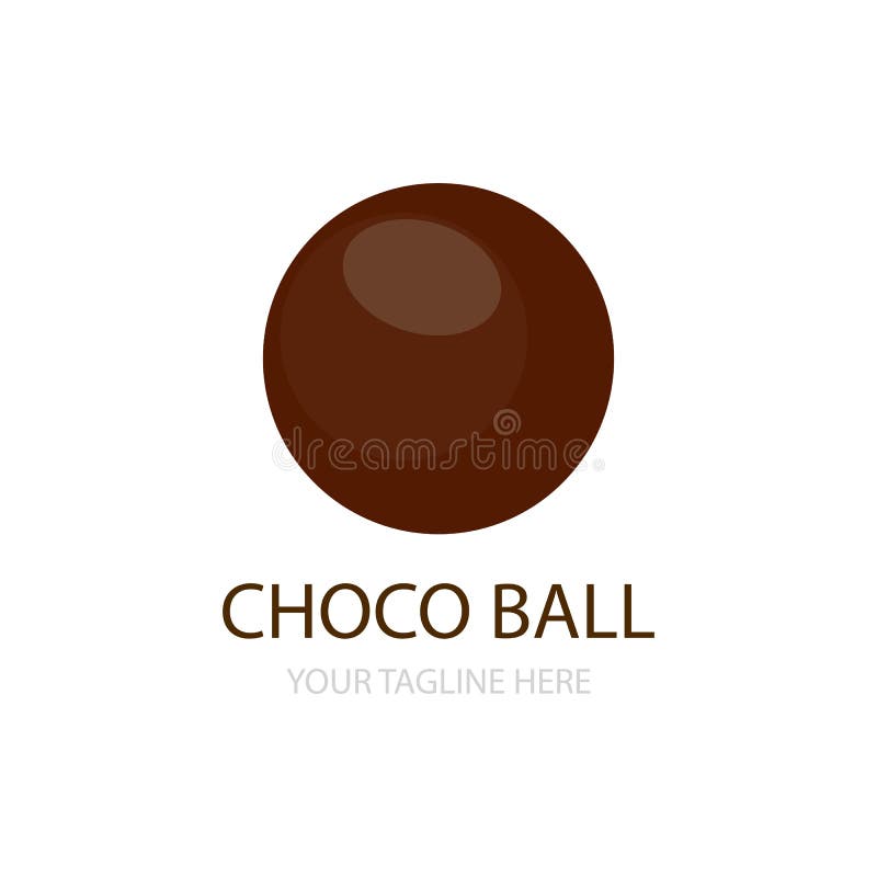 Choco Ball Icon Logo Free Vector Design Stock Vector - Illustration of ...
