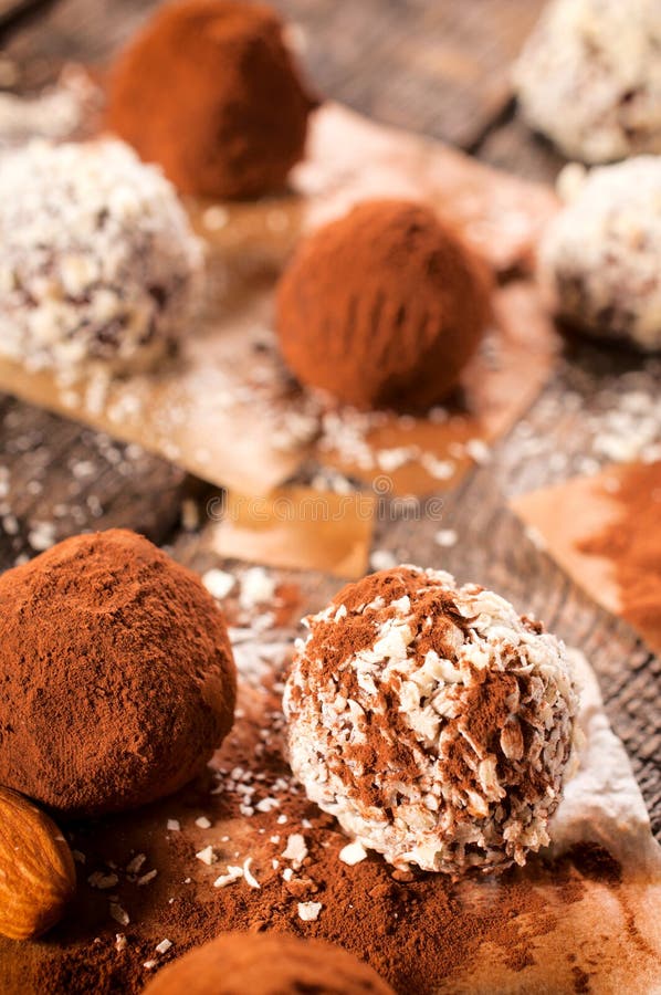 Choco balls stock image. Image of cream, bonbon, ganache - 35711747