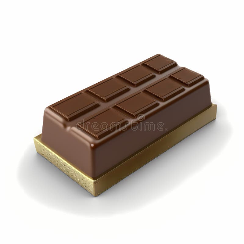 Choco Bar 3D Illustration. Generative AI Stock Illustration ...