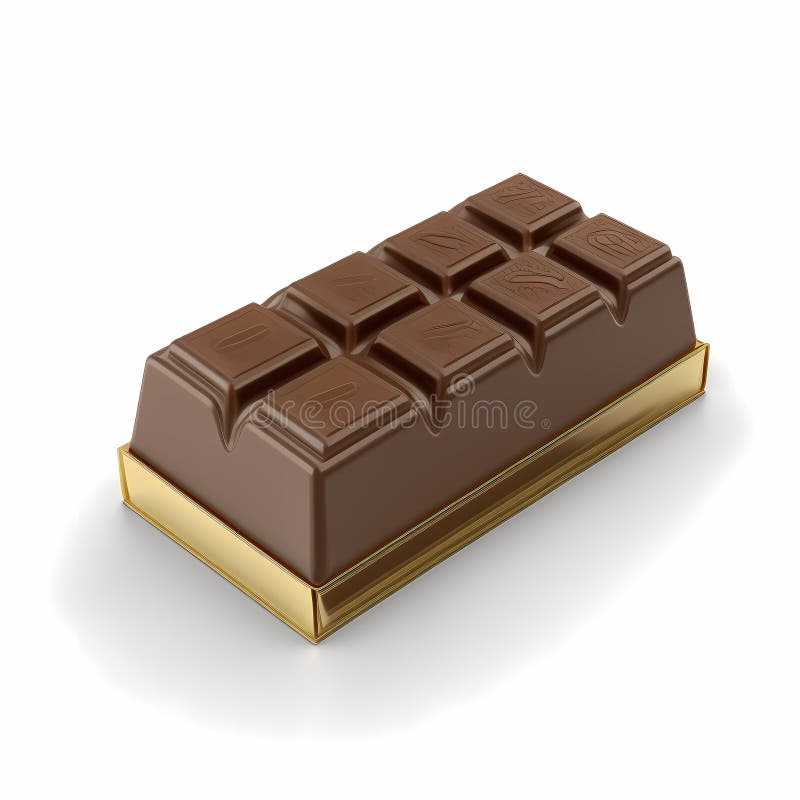 Choco Bar 3D Illustration. Generative AI Stock Illustration ...