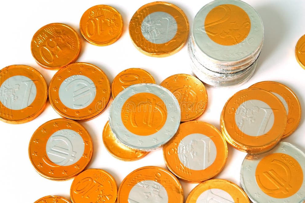 Choco coins stock image. Image of choco, cacao, coin, finance - 1522485