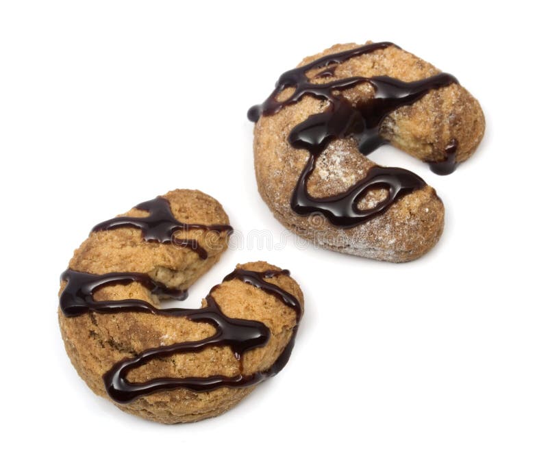 Choco cookies stock image. Image of biscuit, glazed, chocolate - 5854783