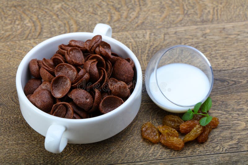 Choco corn flakes stock image. Image of breakfast, abstract - 111742659